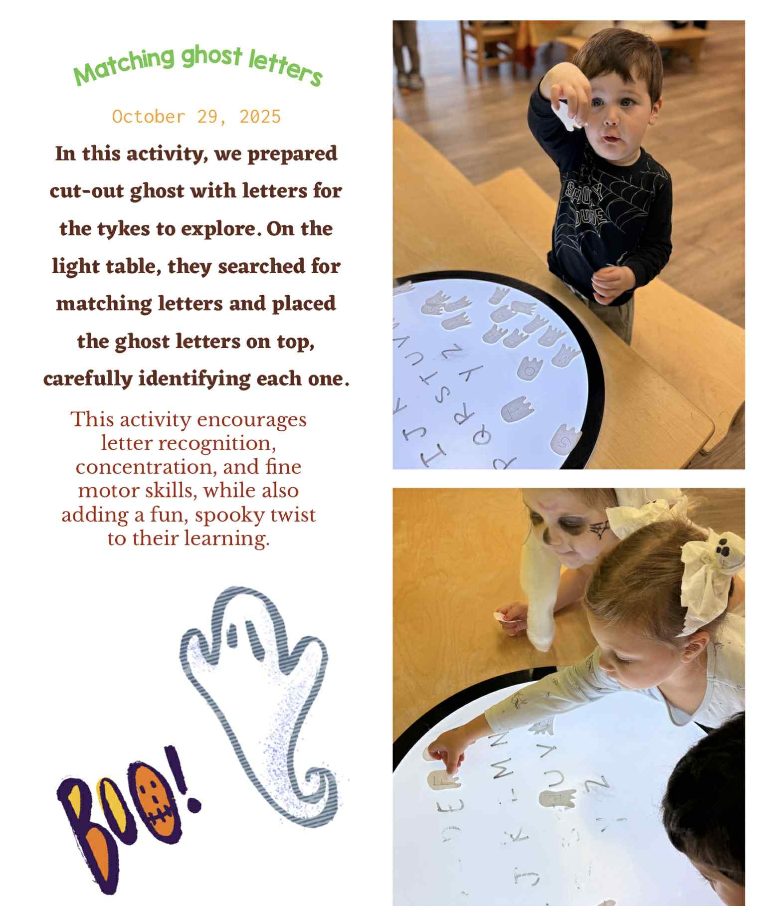 Matching Ghost Letters - Tiny Hoppers